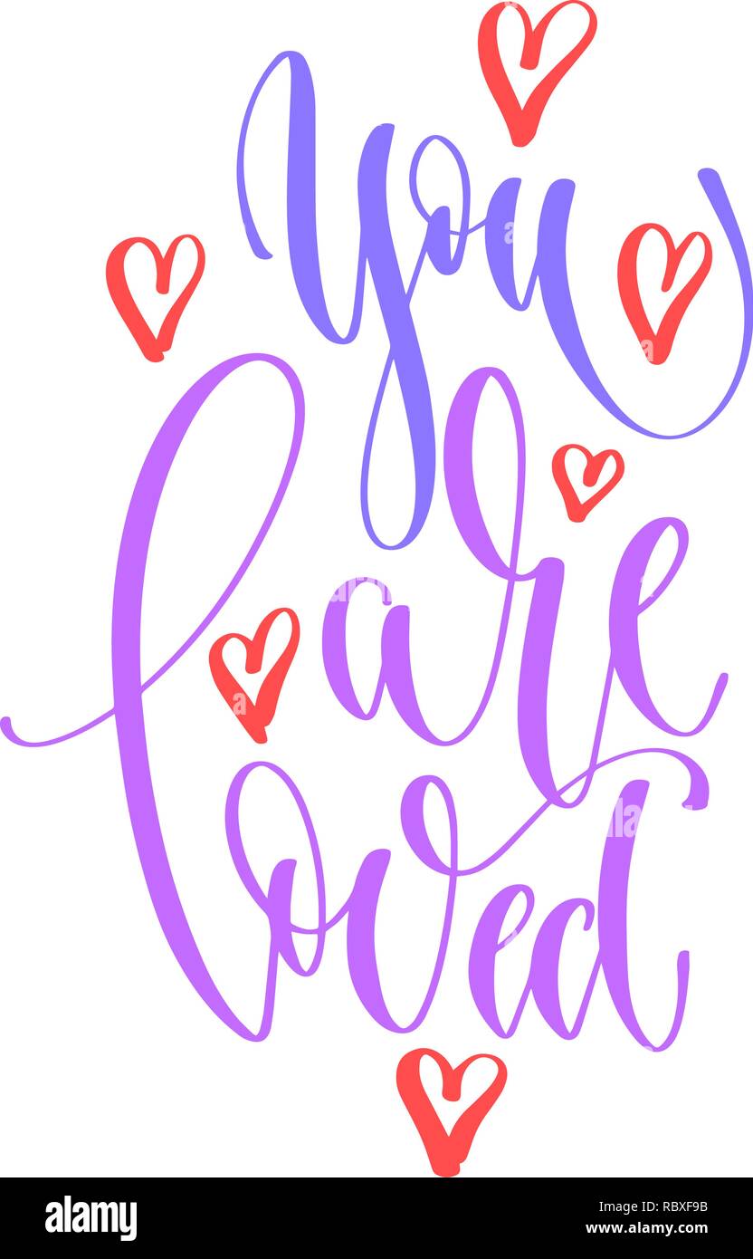 Loved text Stock Vector Images - Alamy