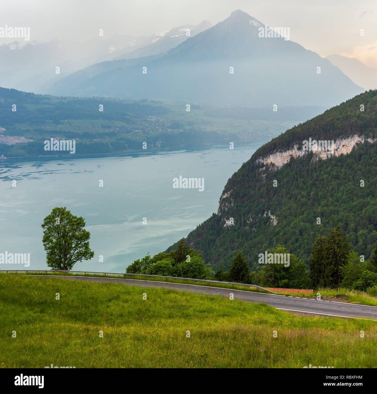 View over lake brienz hi-res stock photography and images - Alamy