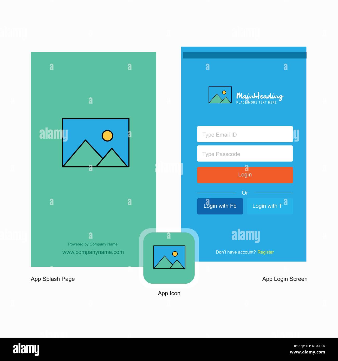 Image splash screen Stock Vector Images - Alamy
