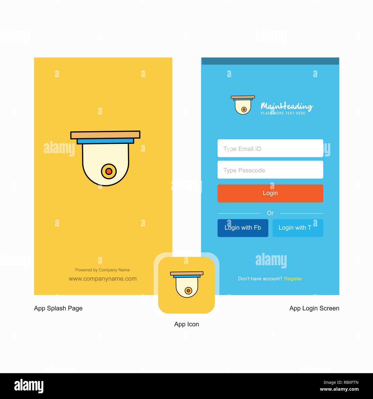 Watching cctv screen Stock Vector Images - Alamy