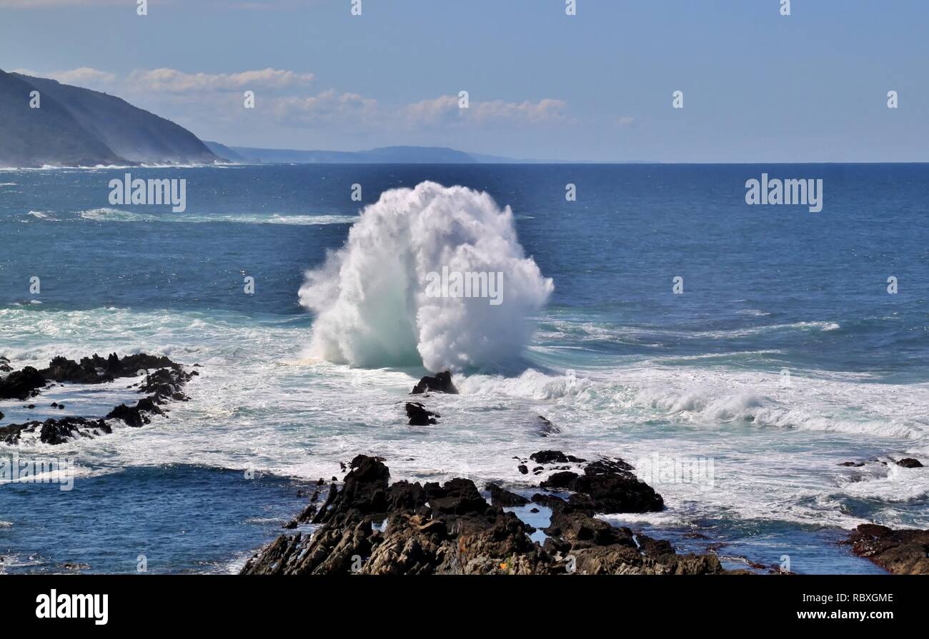 the waves on a quiet beach are peaceful and peaceful Stock Photo - Alamy
