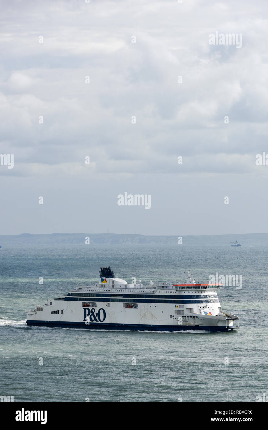 Cross Channel Ferries at the Port of Dover Stock Photo - Alamy