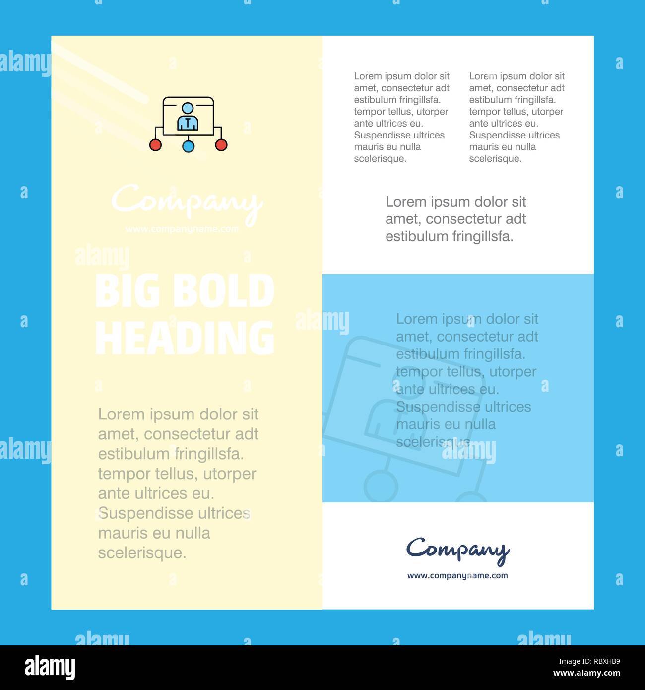 Network Business Company Poster Template. with place for text and ...