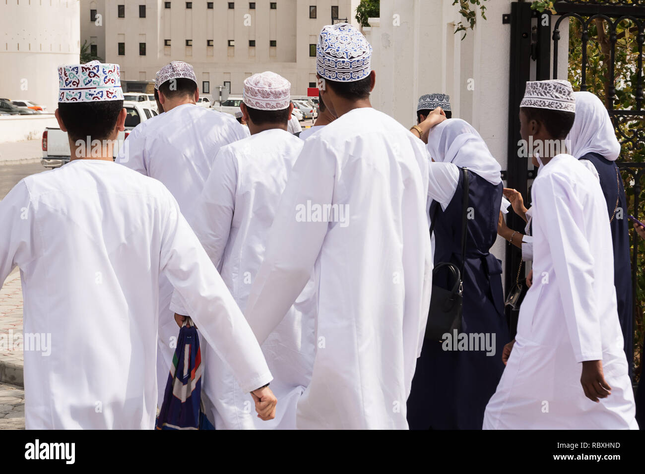 Omani men in traditional dress hi-res stock photography and images - Alamy