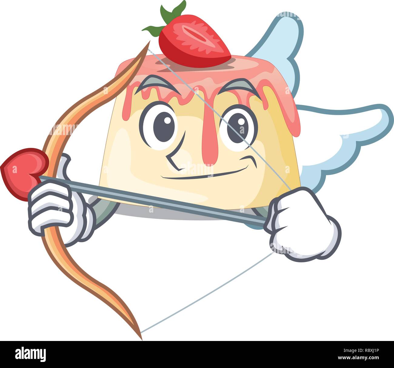 Semolina pudding with fruit Stock Vector Images - Alamy