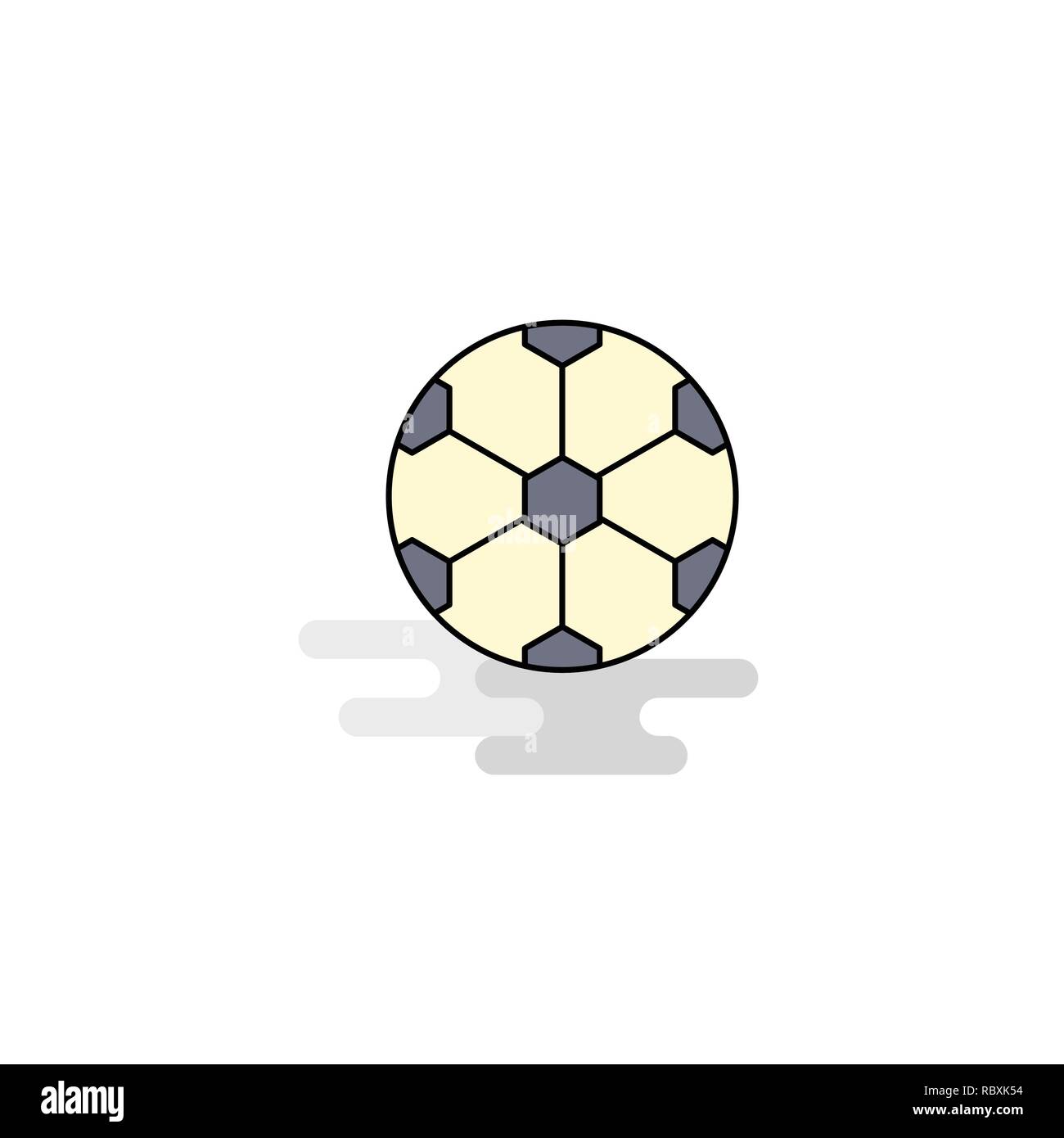 Flat Football Icon. Vector Stock Vector Image & Art - Alamy