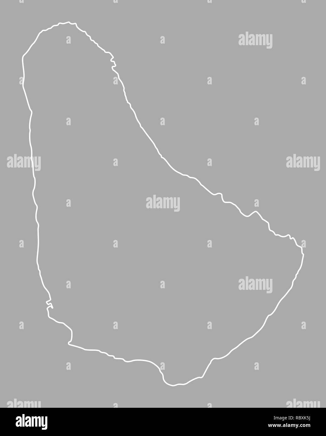 Map of Barbados Stock Photo - Alamy