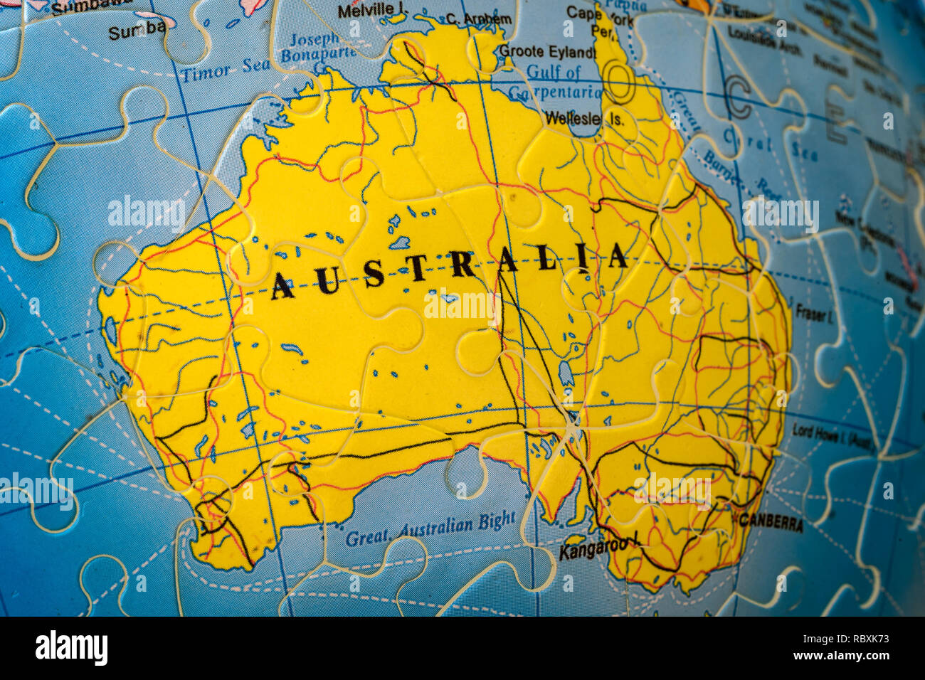 Puzzle map hi-res stock photography and images - Alamy