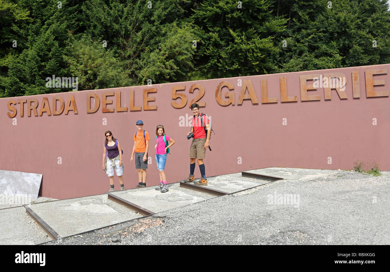 beginning of the famous gallery road also called Strada delle 52 ...
