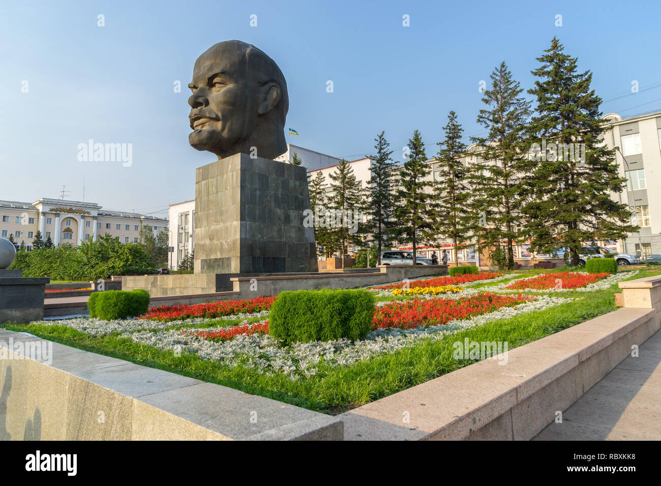 Ulan-Ude, Russia - Giant Lenin head monument Stock Photo - Alamy