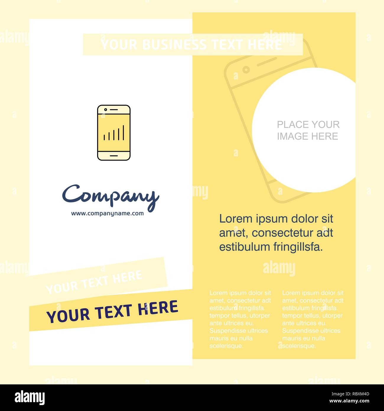 Smartphone Company Brochure Template. Vector Busienss Template Stock ...