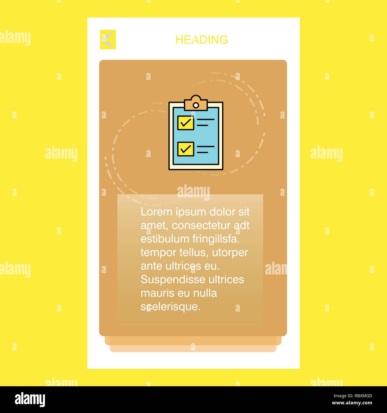 Check list mobile vertical banner design design. Vector Stock Vector ...