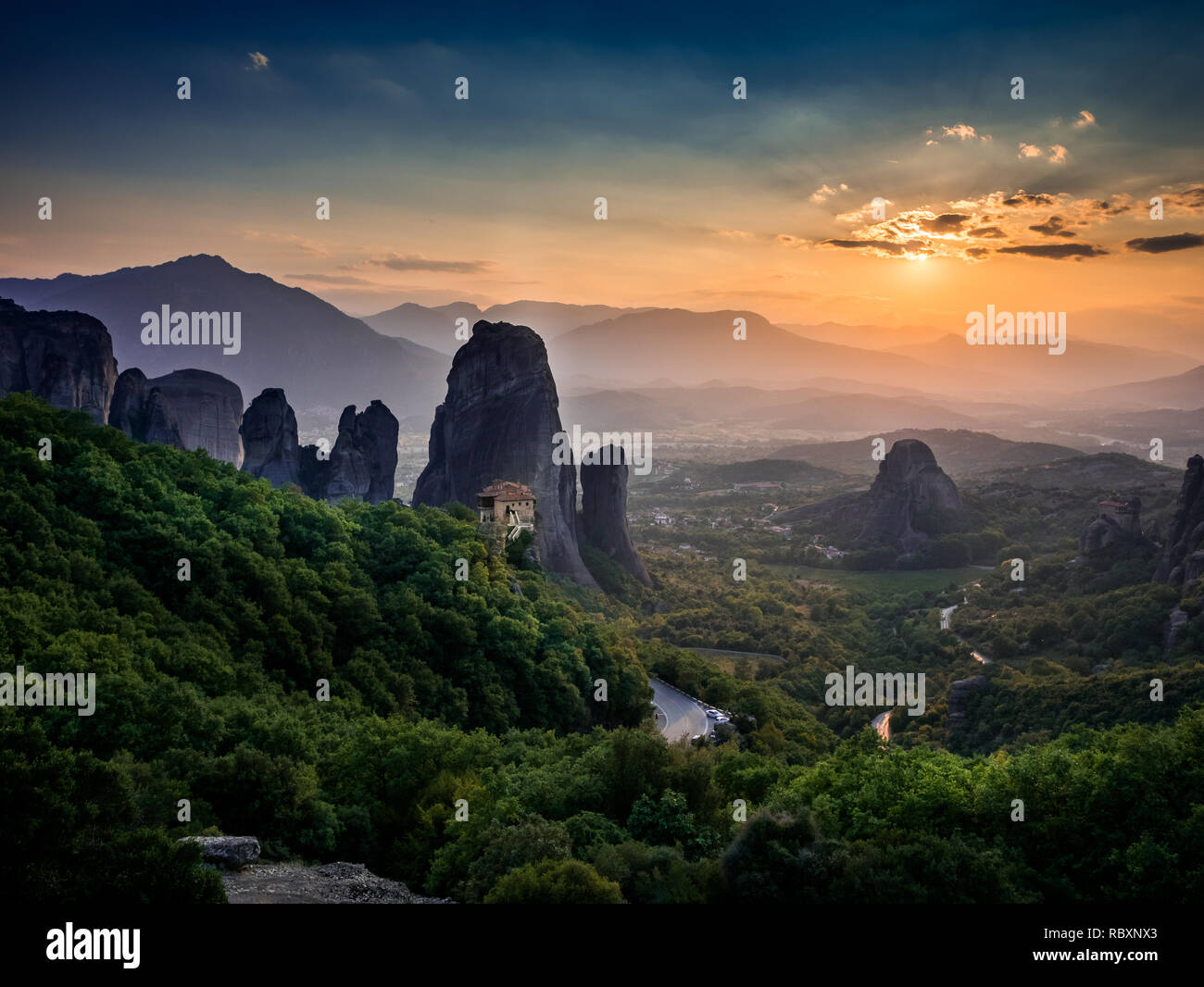 Meteora aerial view hi-res stock photography and images - Alamy