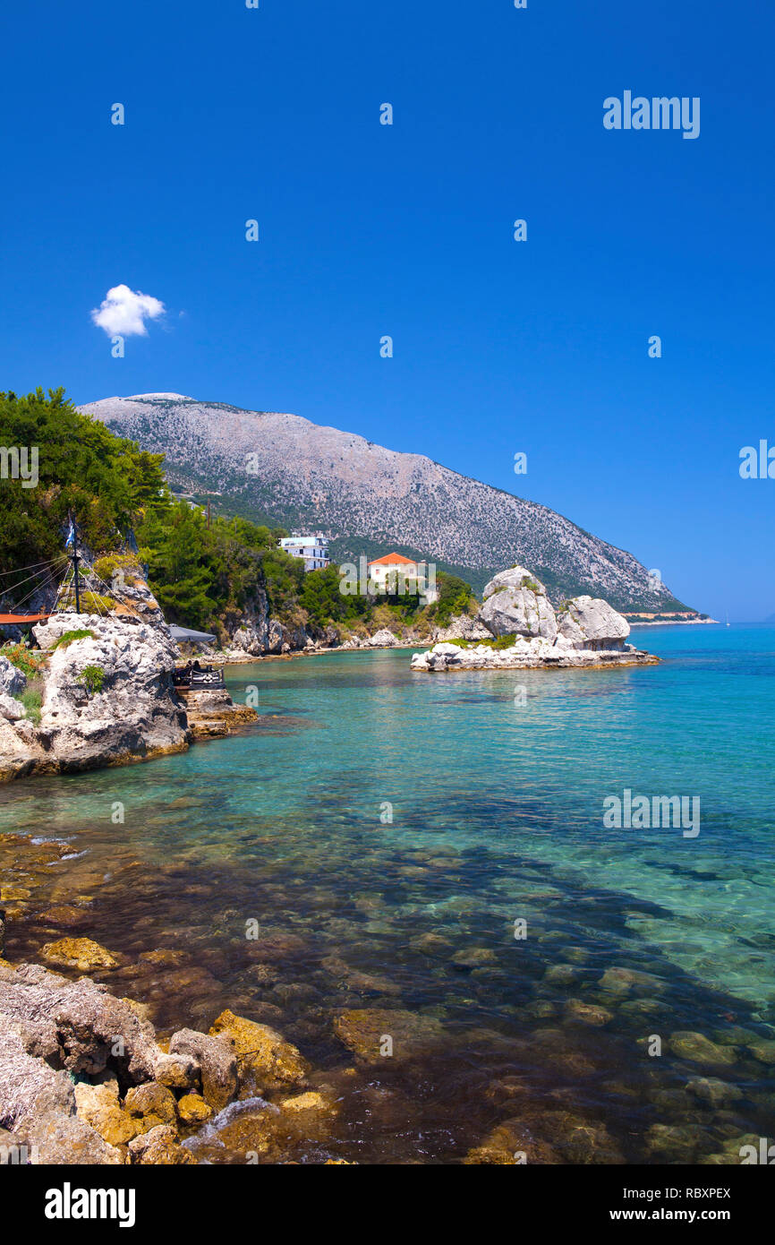 Poros beach, Kefalonia, Greece Stock Photo - Alamy