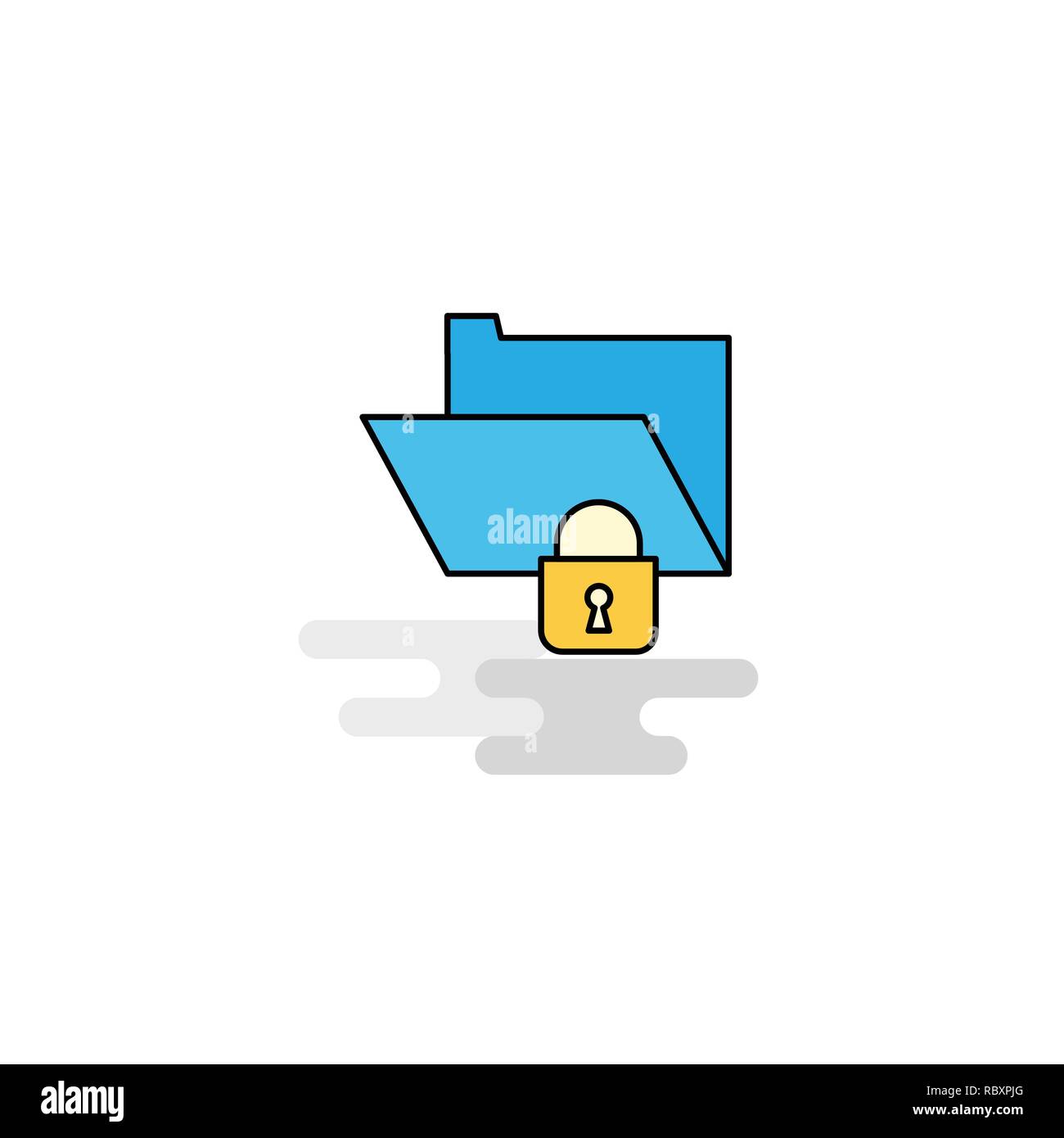 Locked folder symbol Stock Vector Images - Alamy