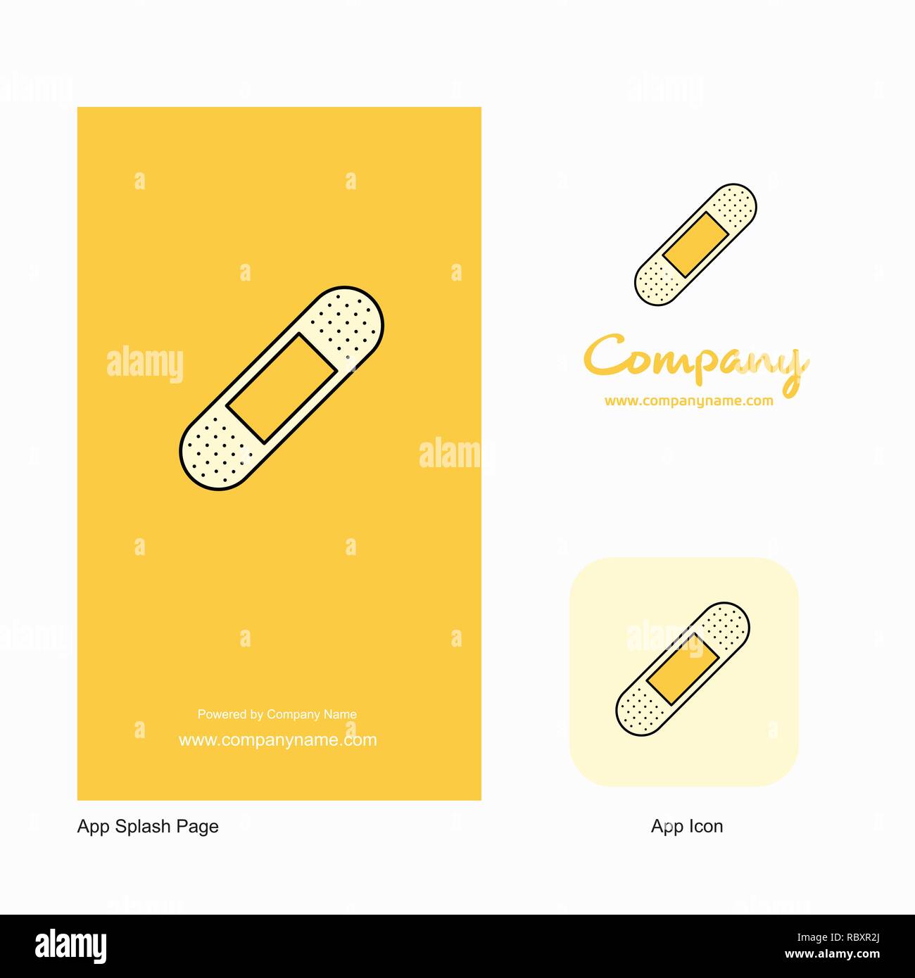Plaster Company Logo App Icon and Splash Page Design. Creative Business ...