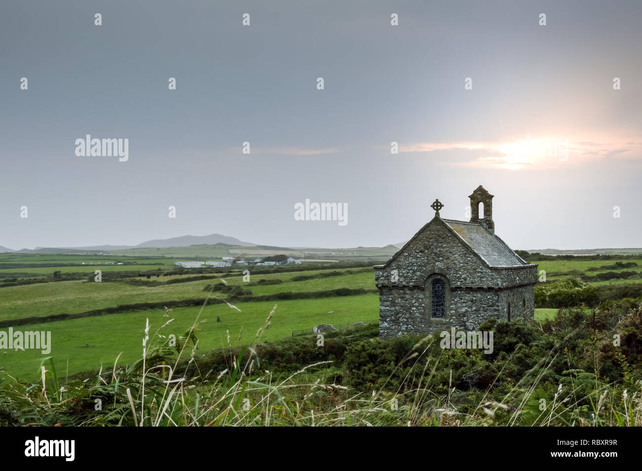 St. non's chapel wales hi-res stock photography and images - Alamy