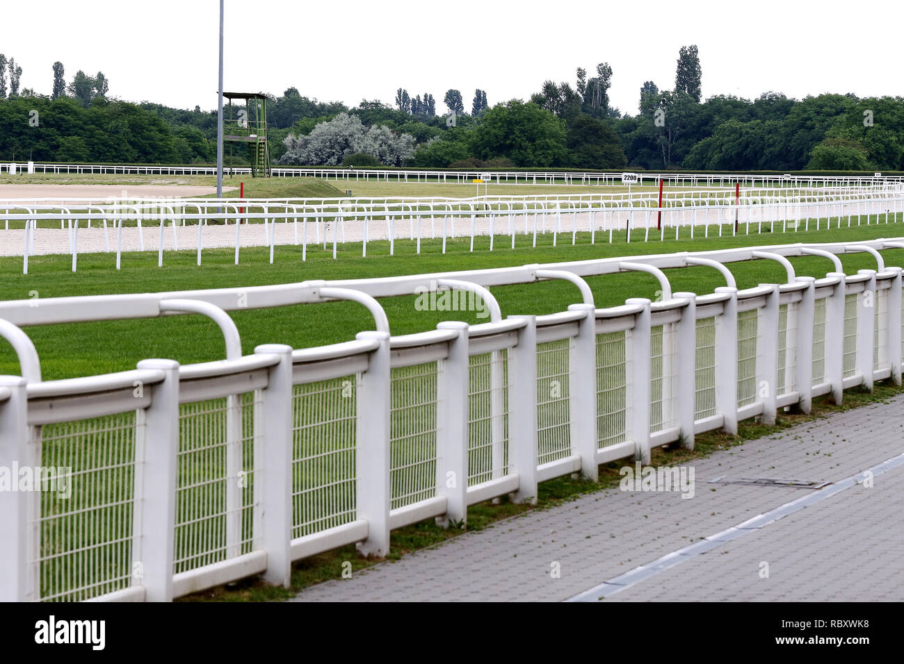 Empty racecourse horses hi-res stock photography and images - Alamy