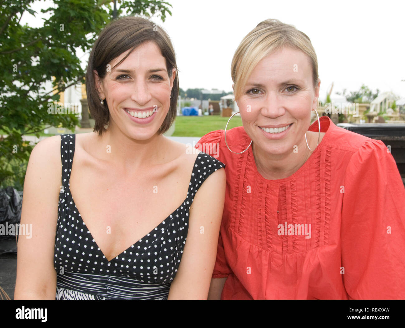 Dianne Oxberry & Kate Simms - BBC presenters, at RHS Tatton Flower Show ...