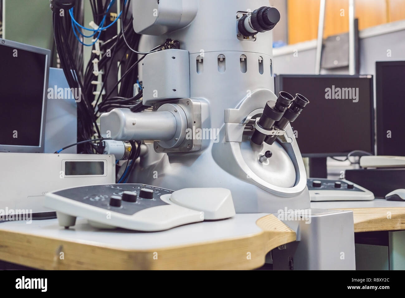 transmission electron microscope in a scientific laboratory Stock Photo ...