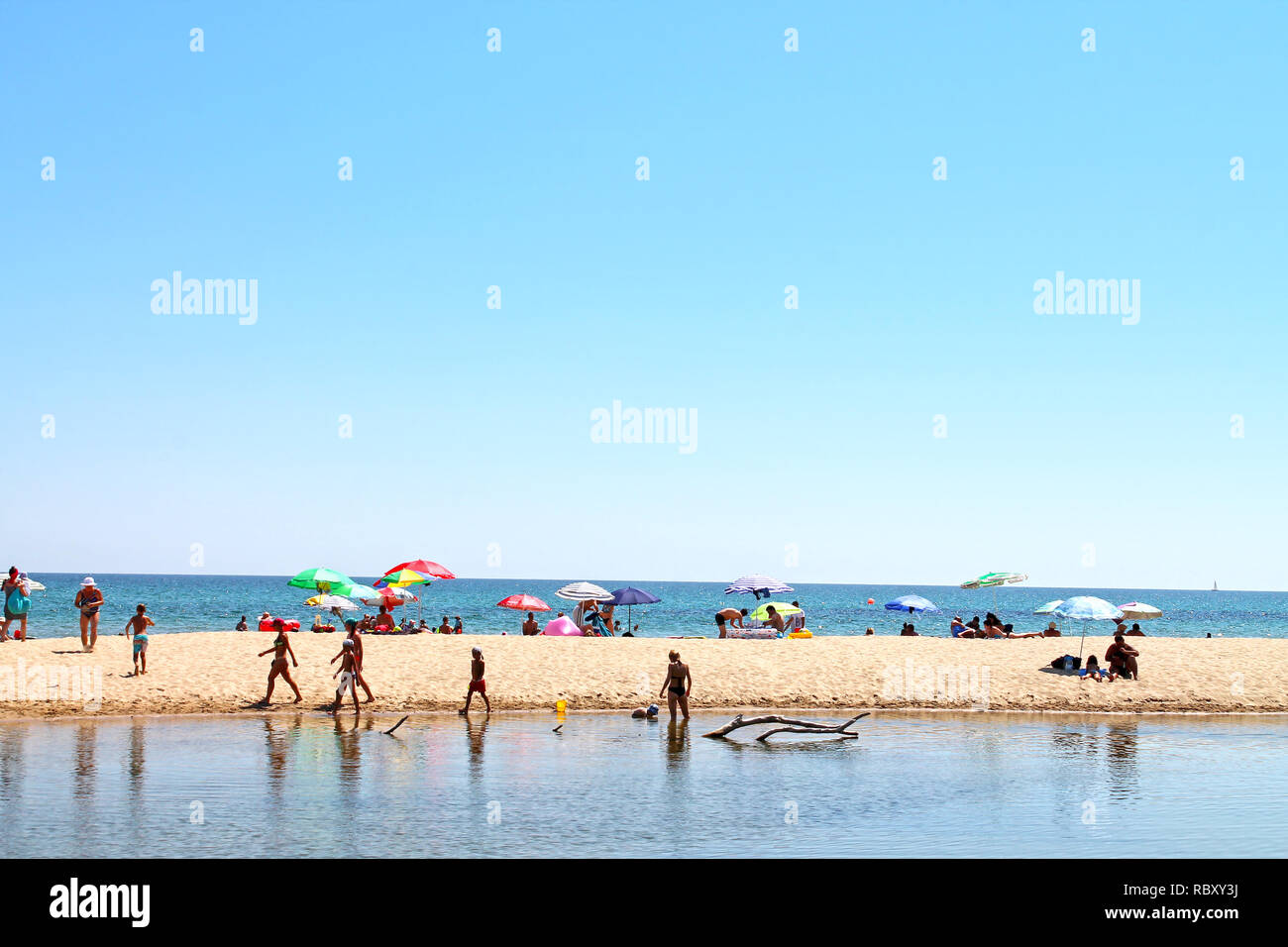 Irakli beach on the Bulgarian Black Sea Coast. 12/07/2018 year Stock ...