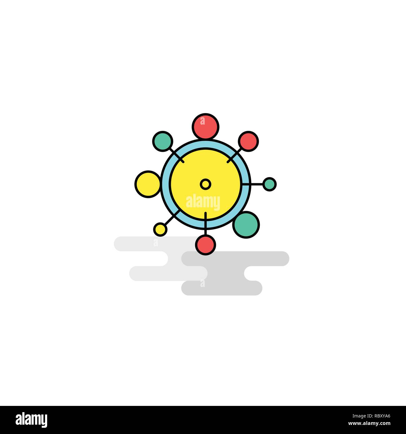 Flat Chemical bonding Icon. Vector Stock Vector Image & Art - Alamy