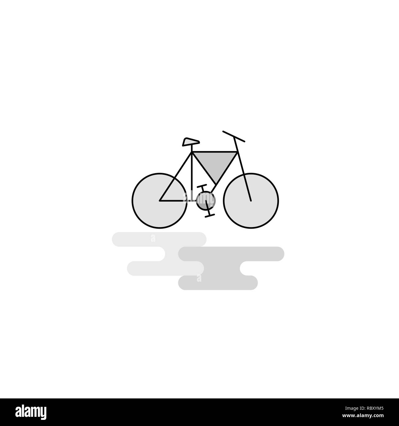 Cycle Web Icon. Flat Line Filled Gray Icon Vector Stock Vector Image ...