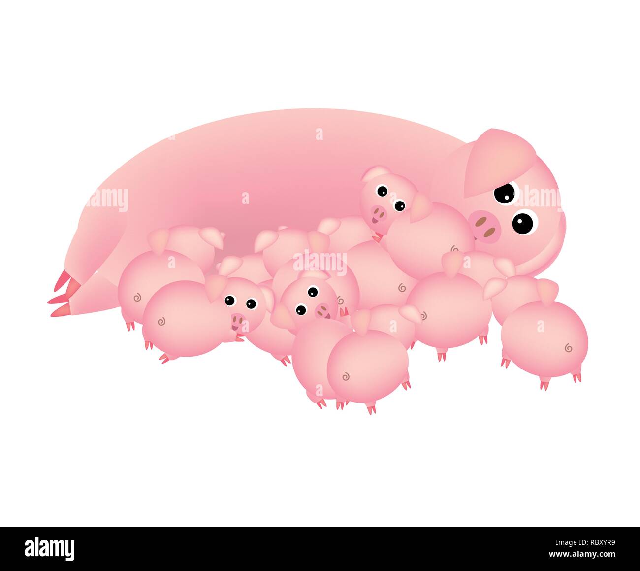 Cute pets group Stock Vector Images - Alamy