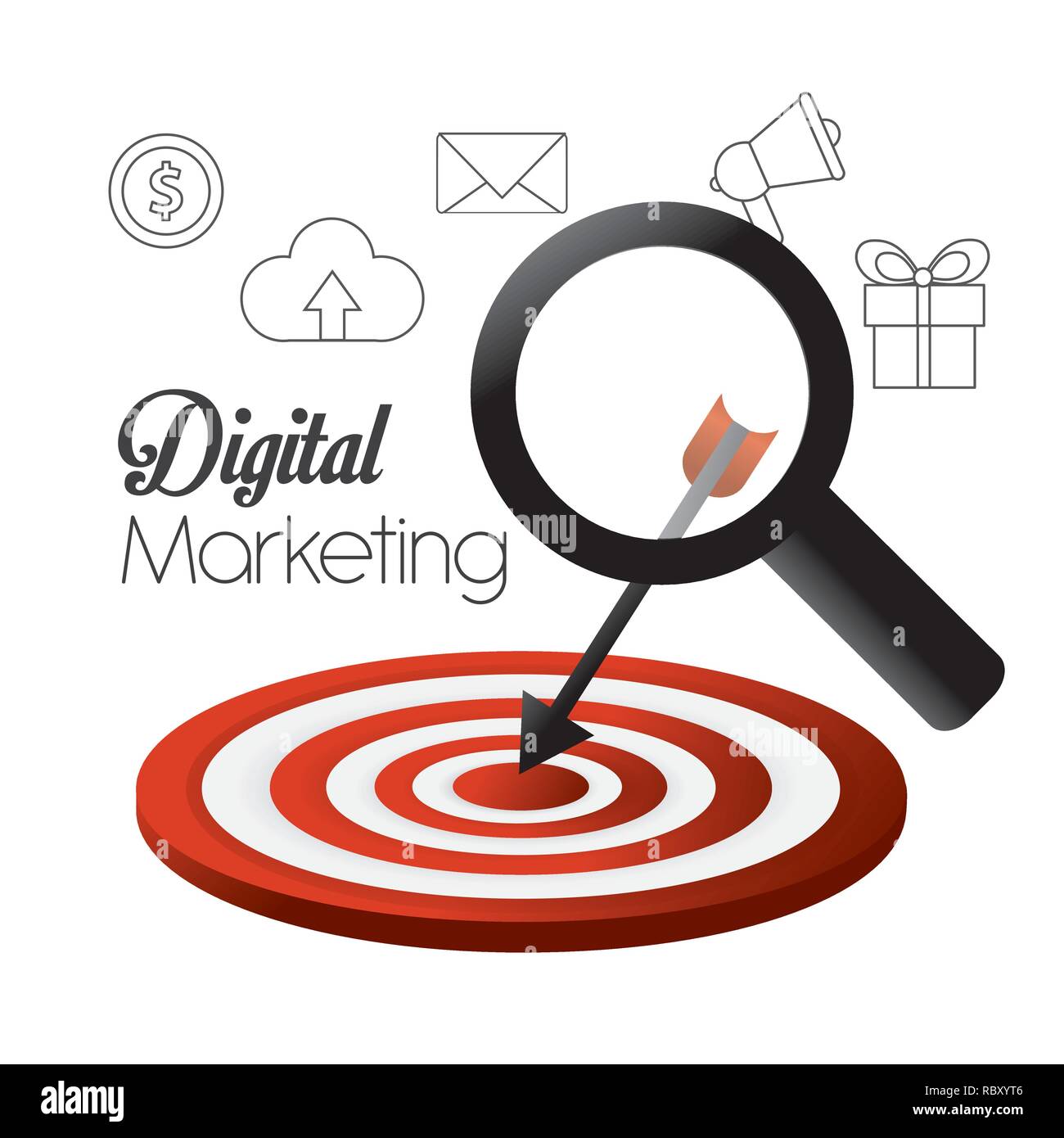 Digital Marketing design Stock Vector Image & Art - Alamy