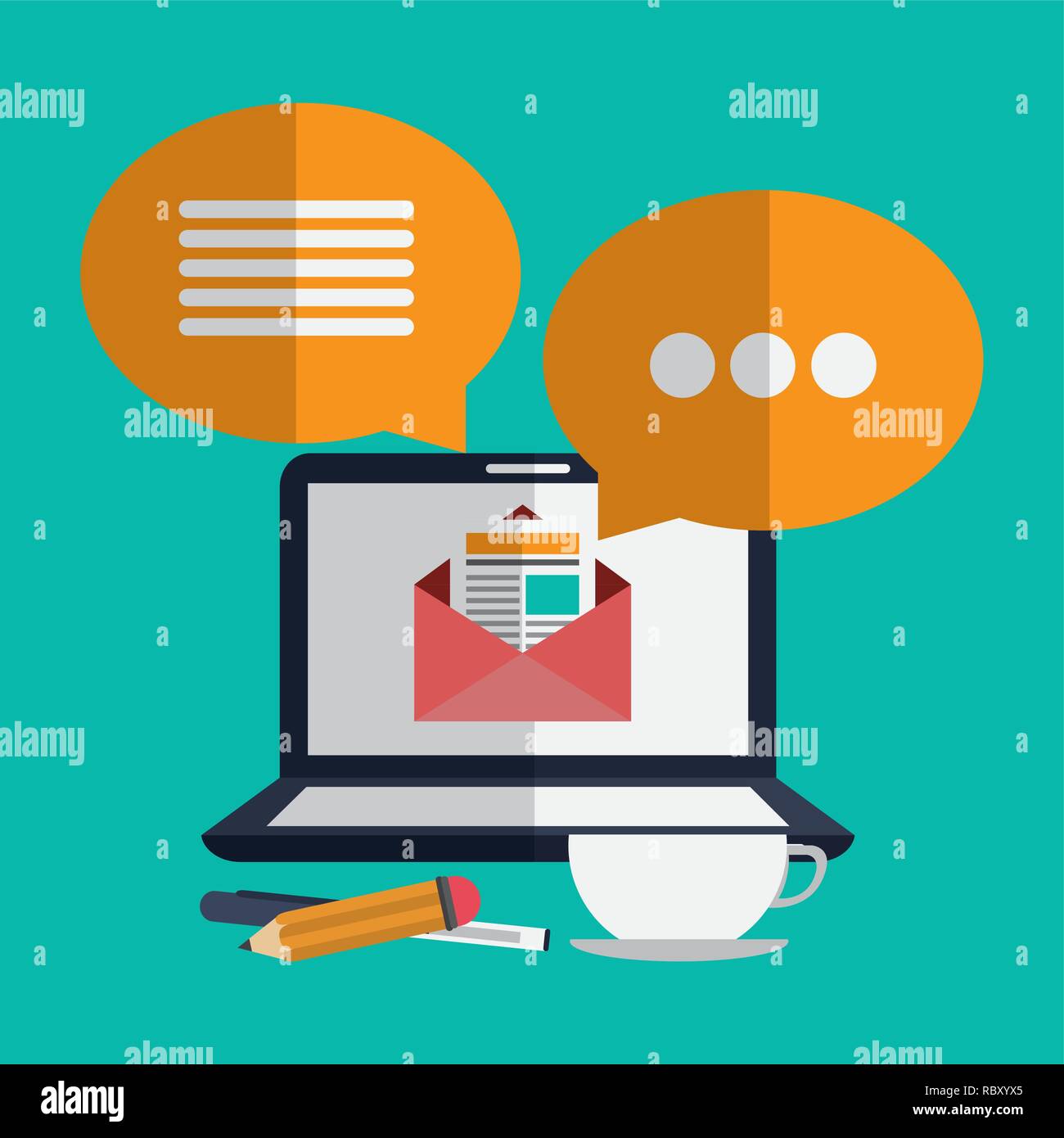 Blog icons design Stock Vector Image & Art - Alamy
