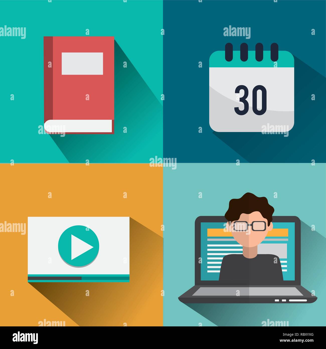 Blog icons design Stock Vector Image & Art - Alamy