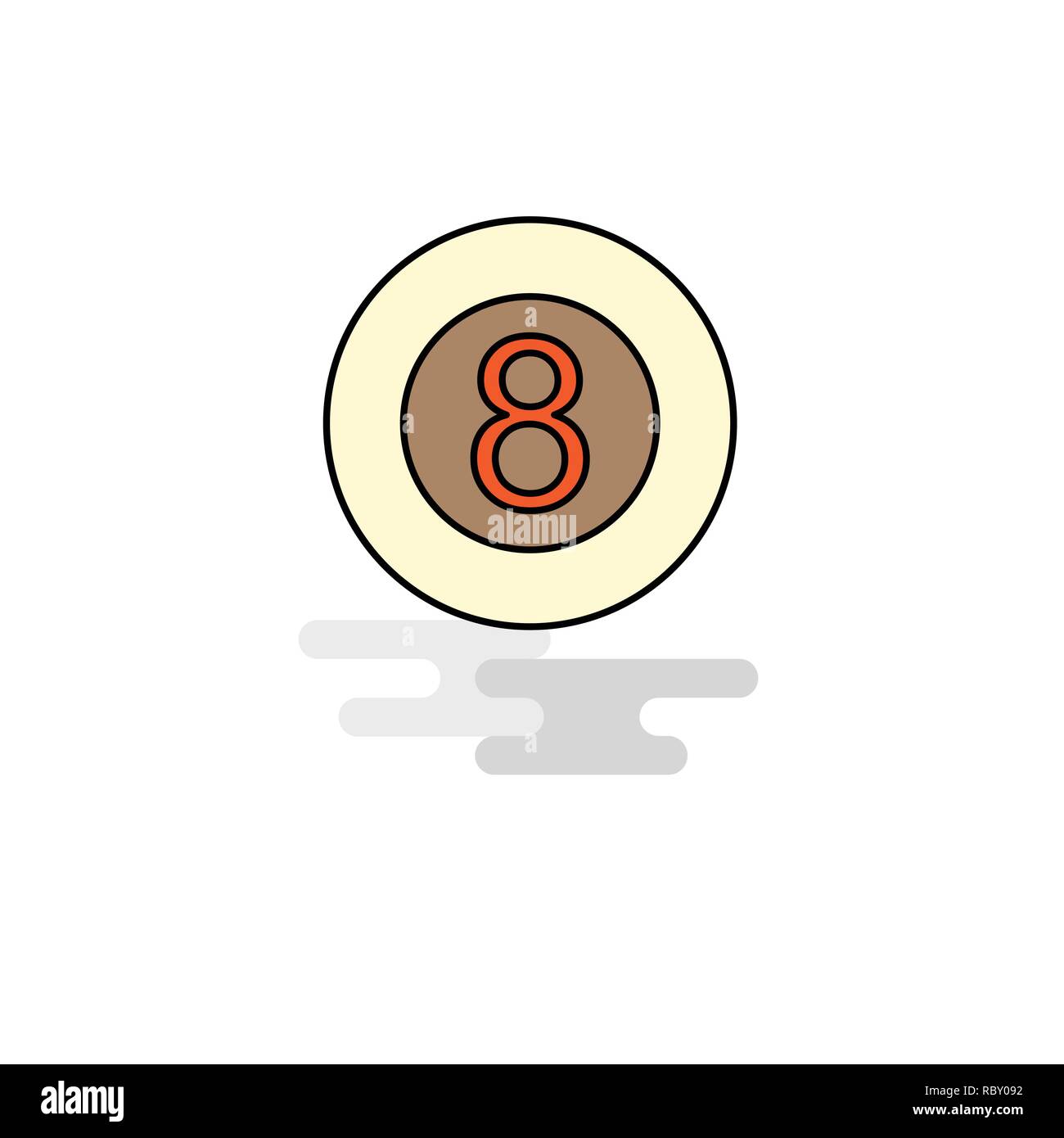 Flat Snooker ball Icon. Vector Stock Vector Image & Art - Alamy