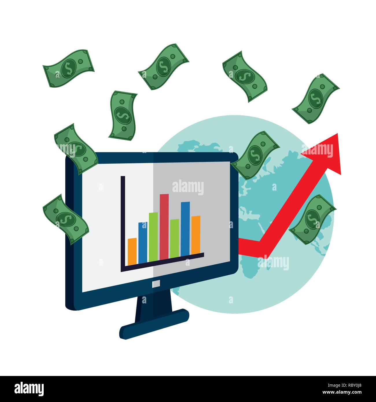 Profit graphics, vector illustration Stock Vector Image & Art - Alamy