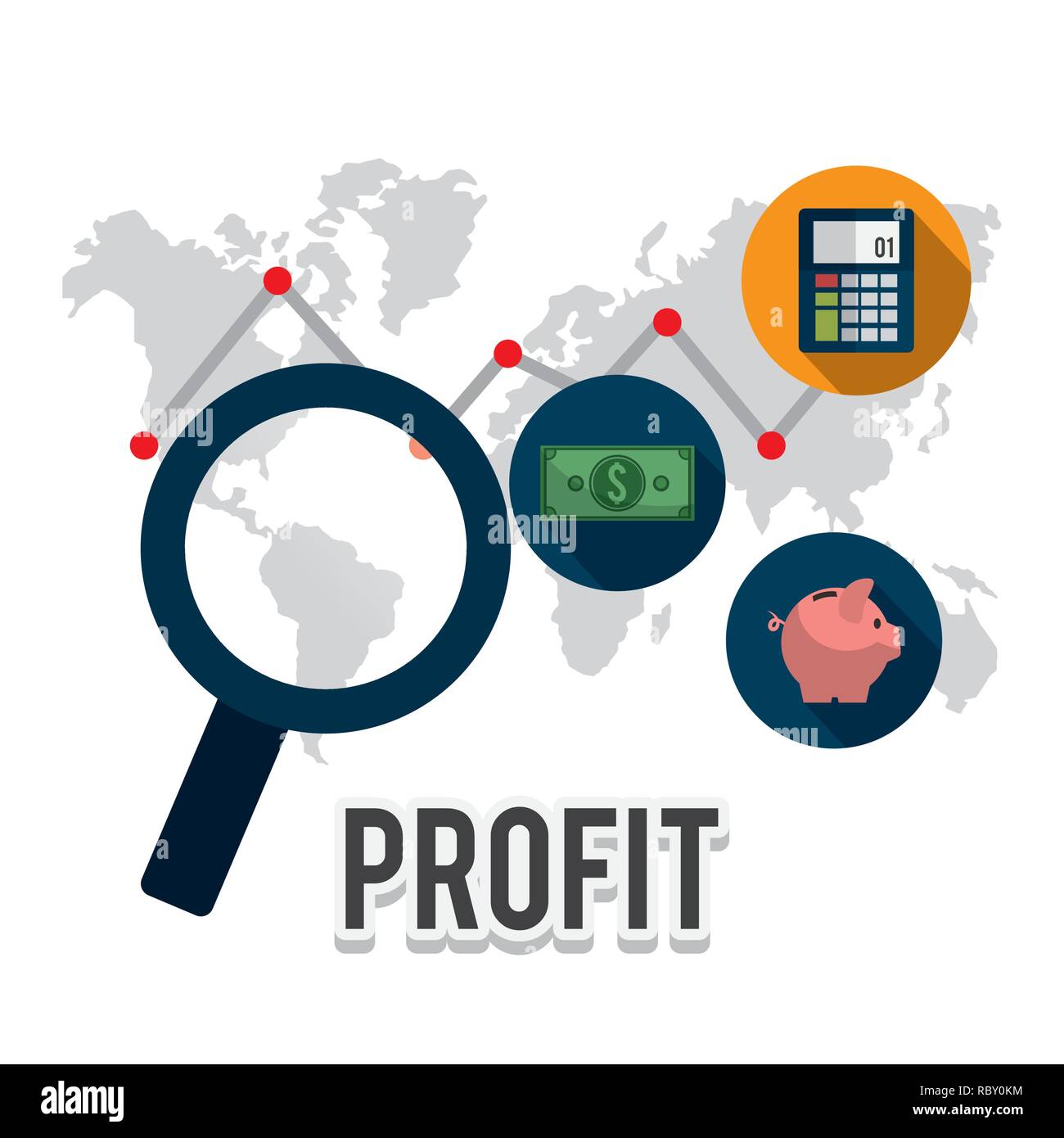 Profit graphics, vector illustration Stock Vector Image & Art - Alamy