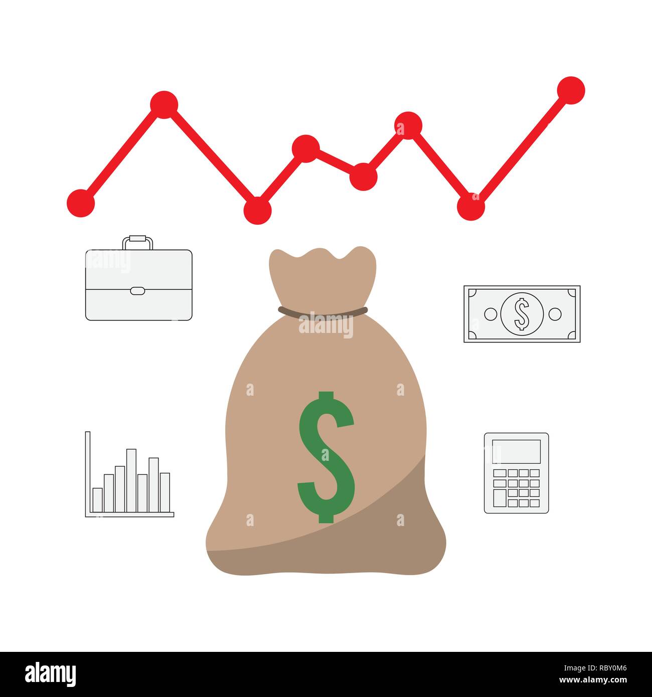 Profit graphics, vector illustration Stock Vector Image & Art - Alamy