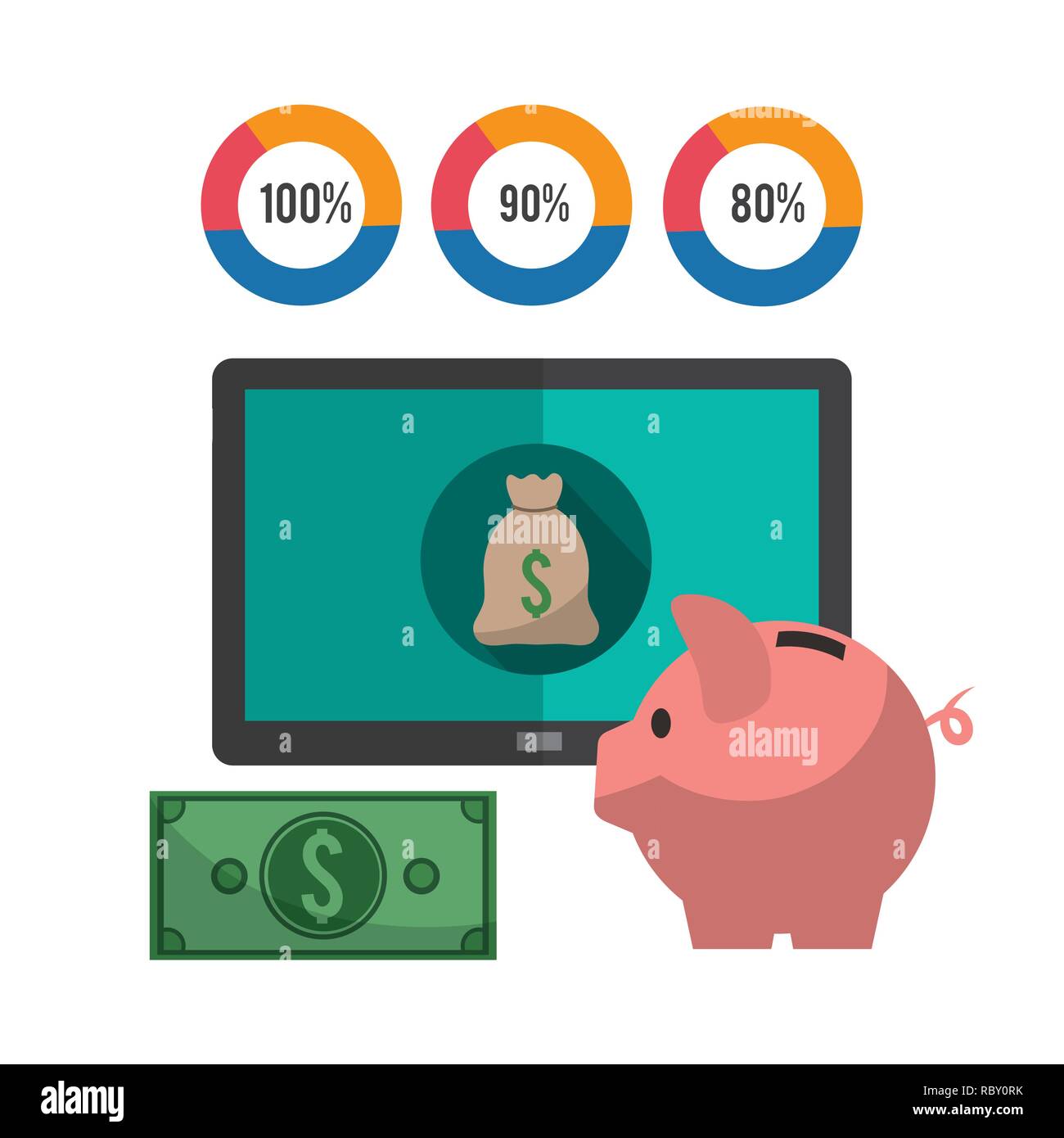 Profit graphics, vector illustration Stock Vector Image & Art - Alamy