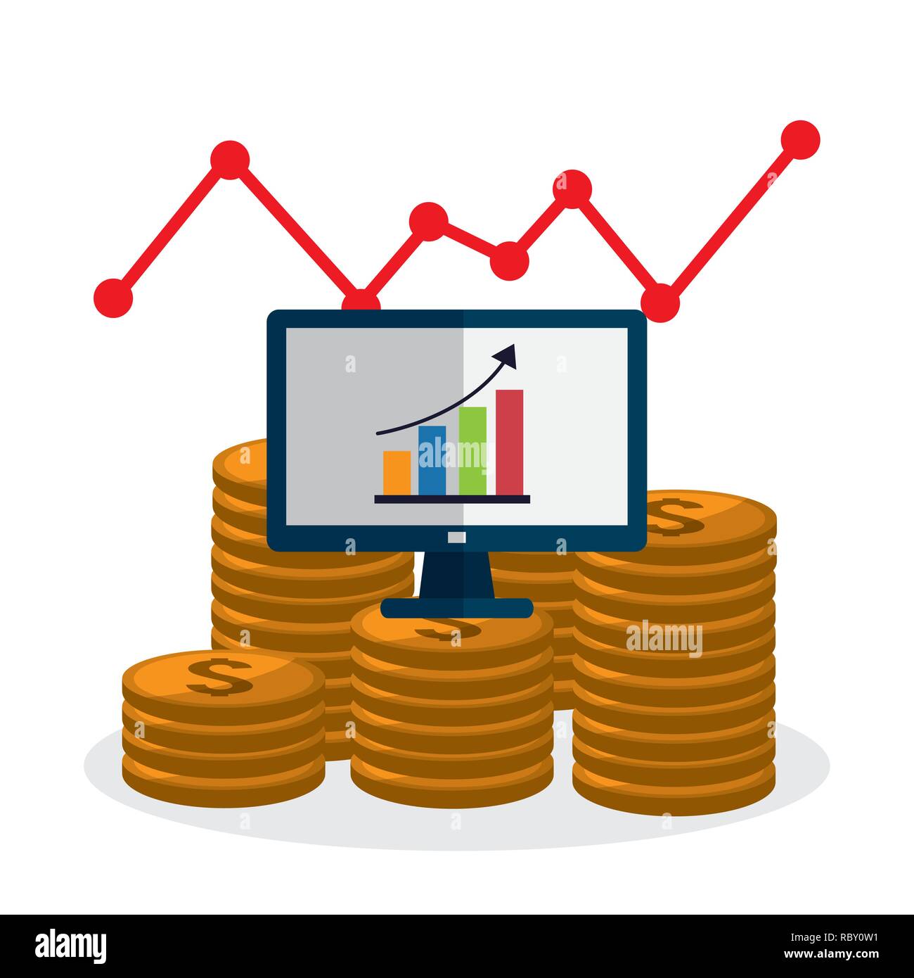 Profit graphics, vector illustration Stock Vector Image & Art - Alamy