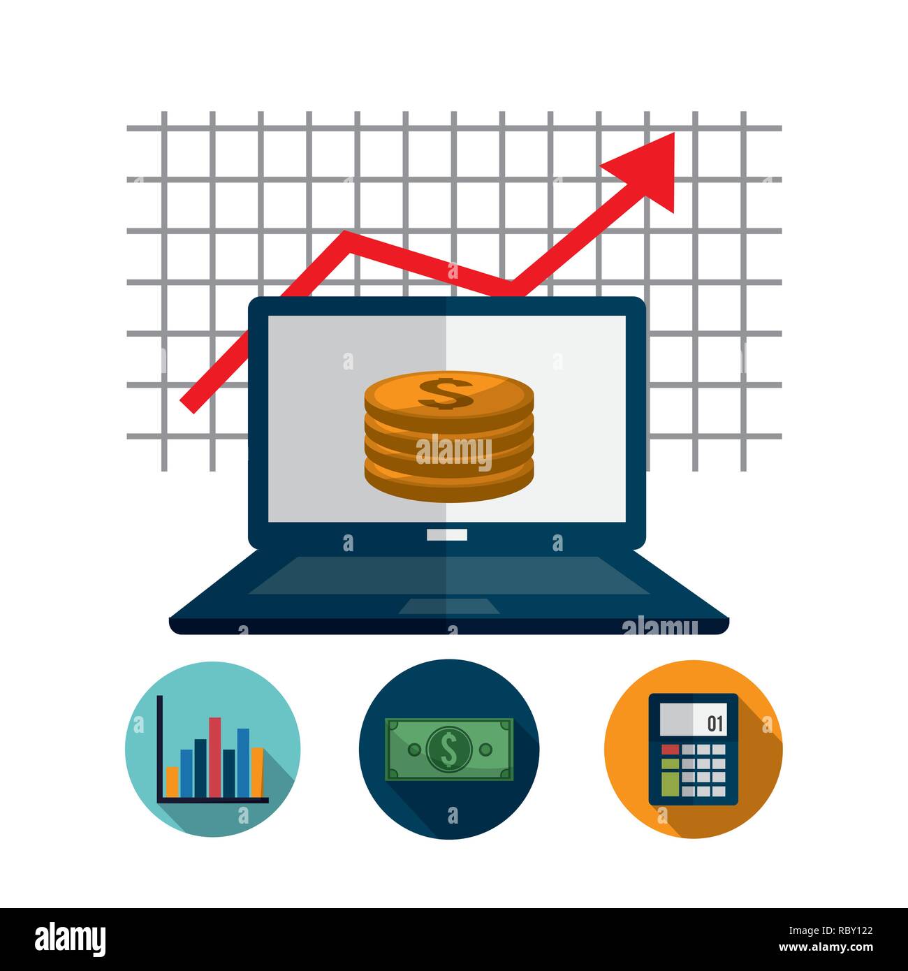 Profit graphics, vector illustration Stock Vector Image & Art - Alamy