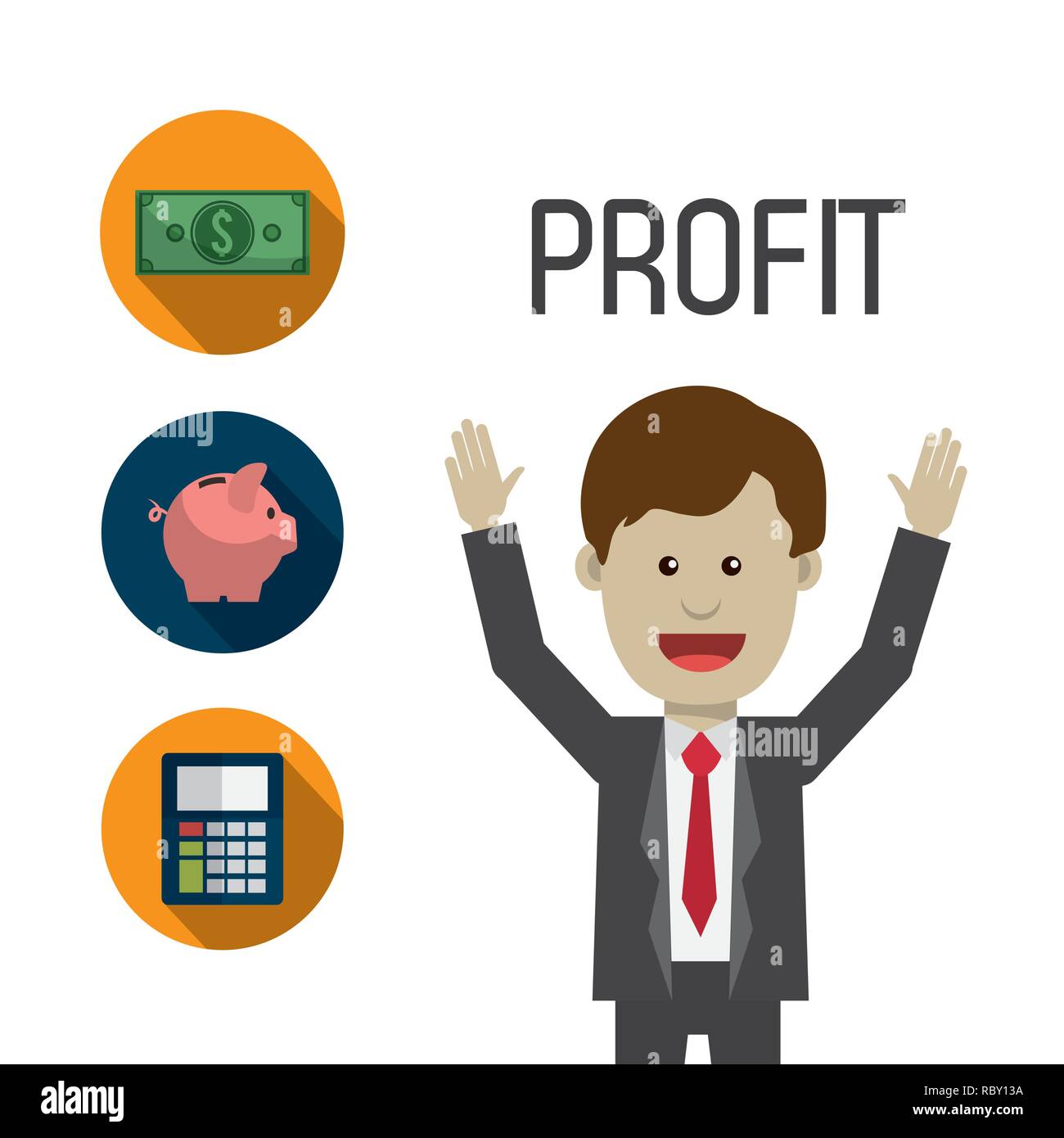 Profit graphics, vector illustration Stock Vector Image & Art - Alamy