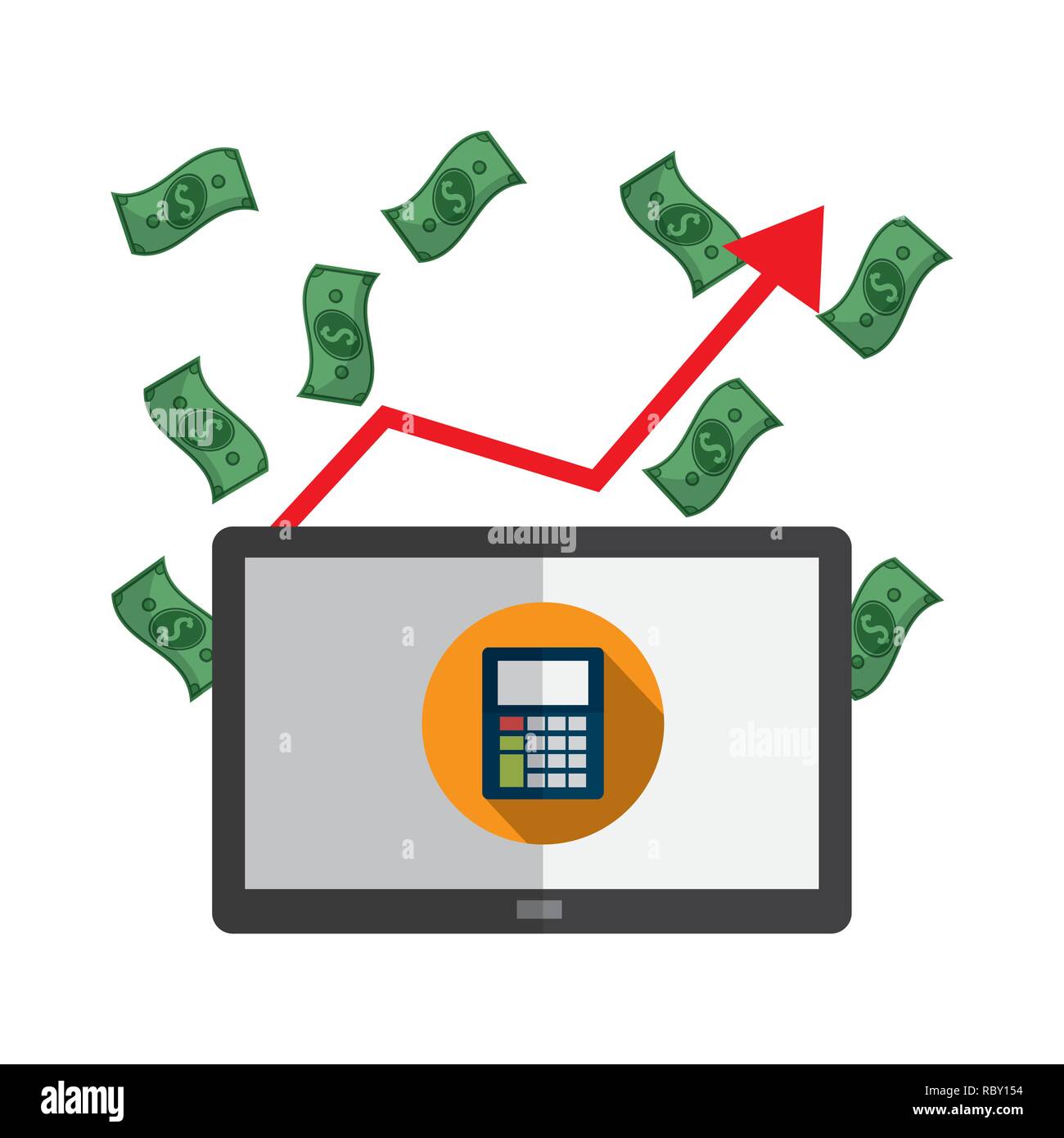 Profit graphics, vector illustration Stock Vector Image & Art - Alamy