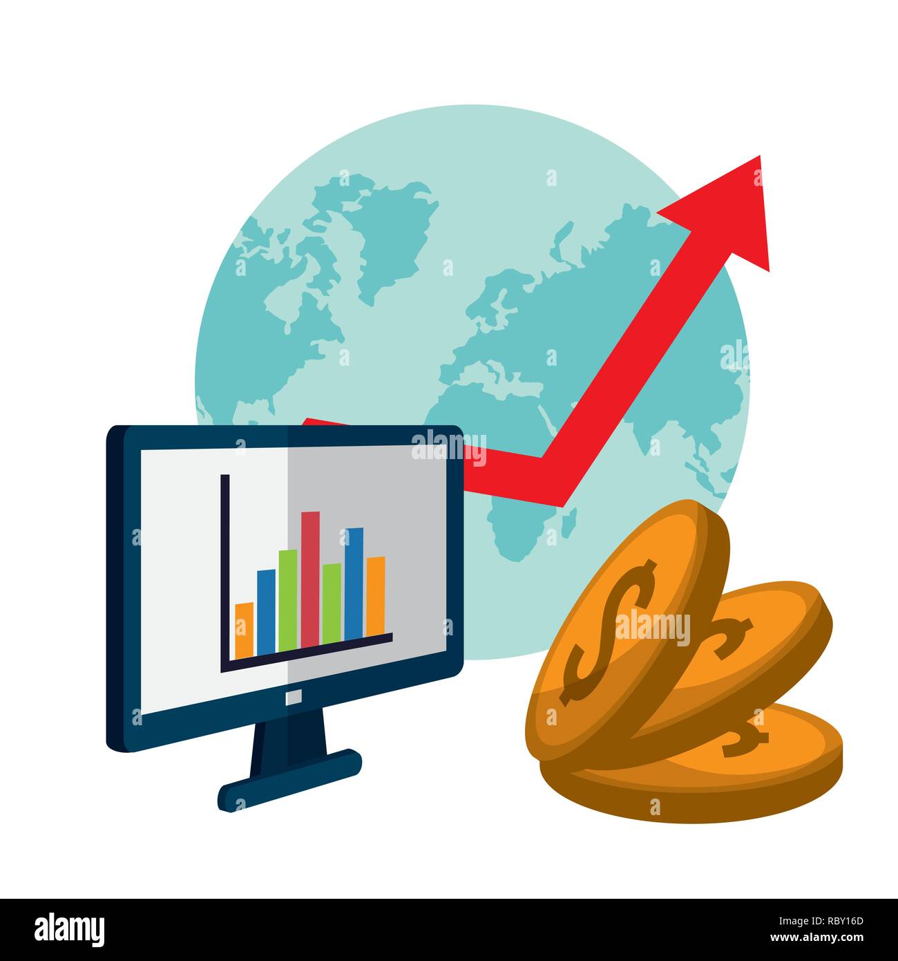 Profit graphics, vector illustration Stock Vector Image & Art - Alamy