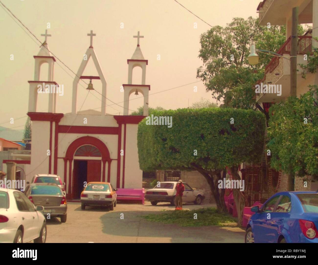 Acapetahua Acapetahua Temple Stock Photo - Alamy