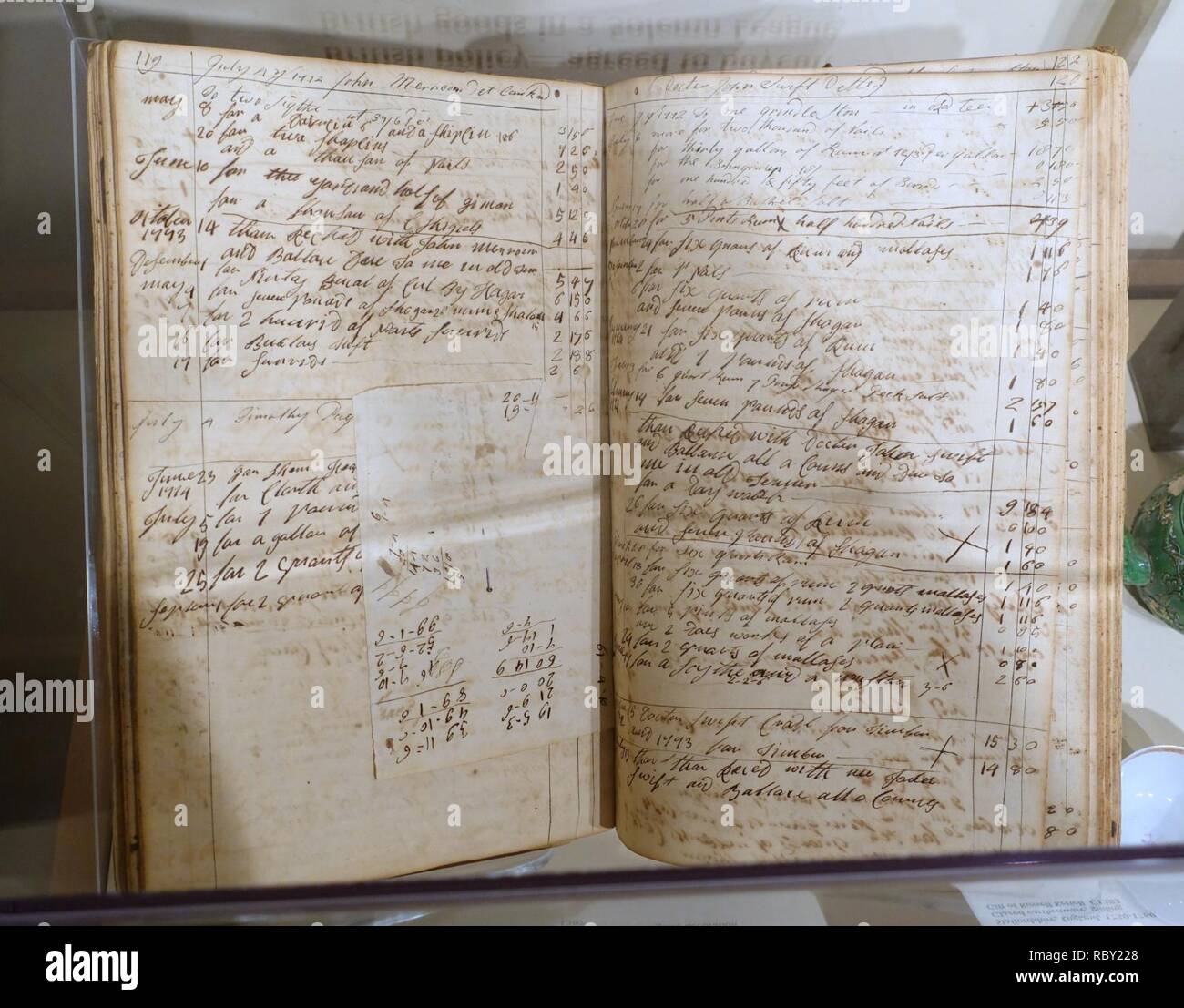 Account book, Concord area, 1770-1775, ink on paper, bound in parchment ...