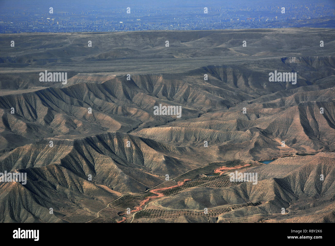 View of amazing mountains. Mountain pattern. Cracks in rock. Colorful ...
