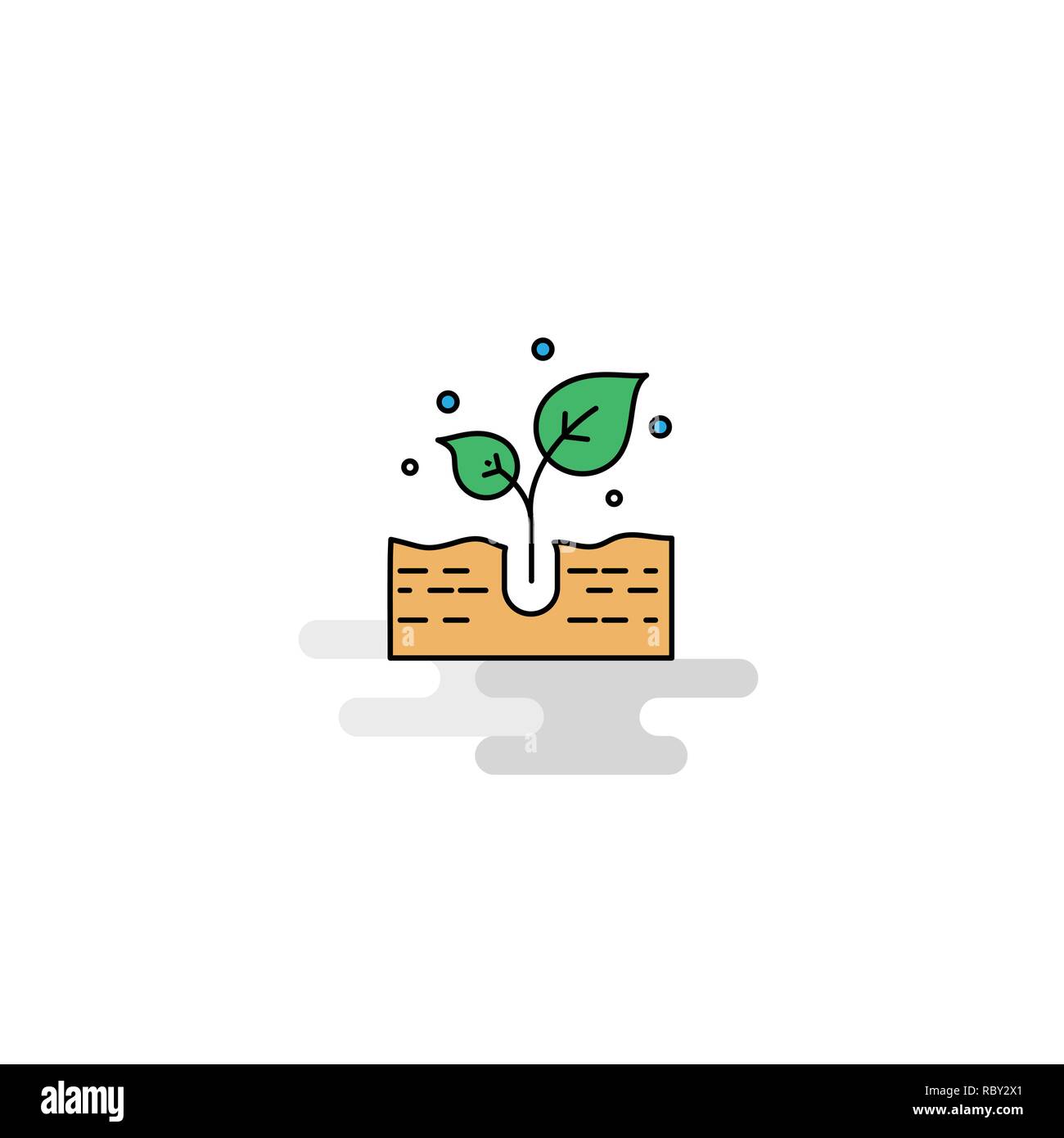 Flat Plant Icon. Vector Stock Vector Image & Art - Alamy