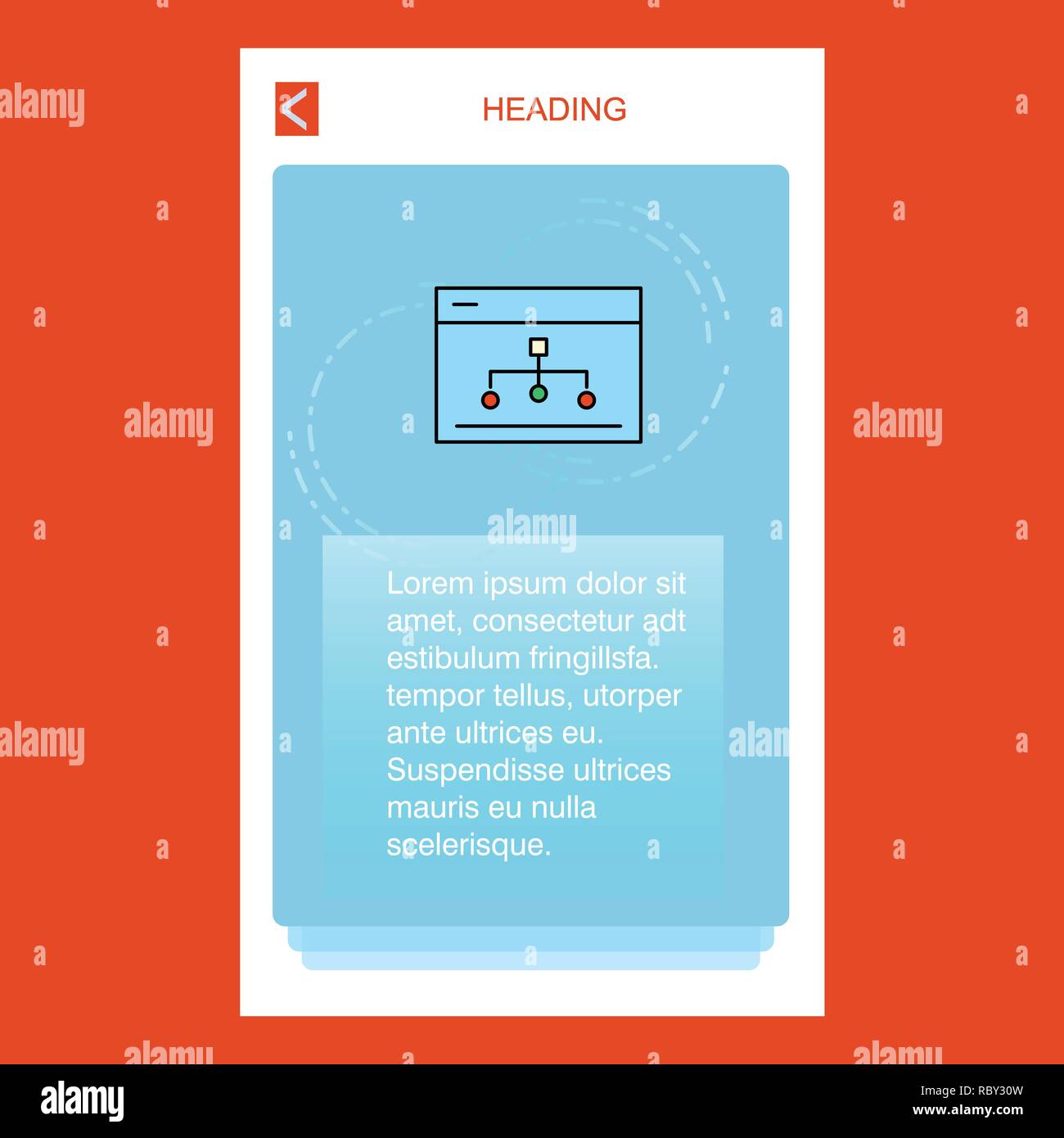 Networking mobile vertical banner design design. Vector Stock Vector ...