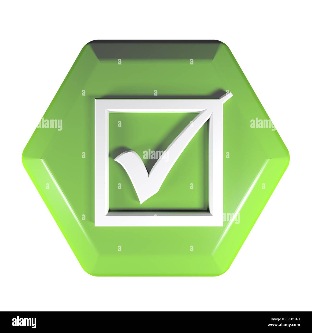 3d Check Box Icon