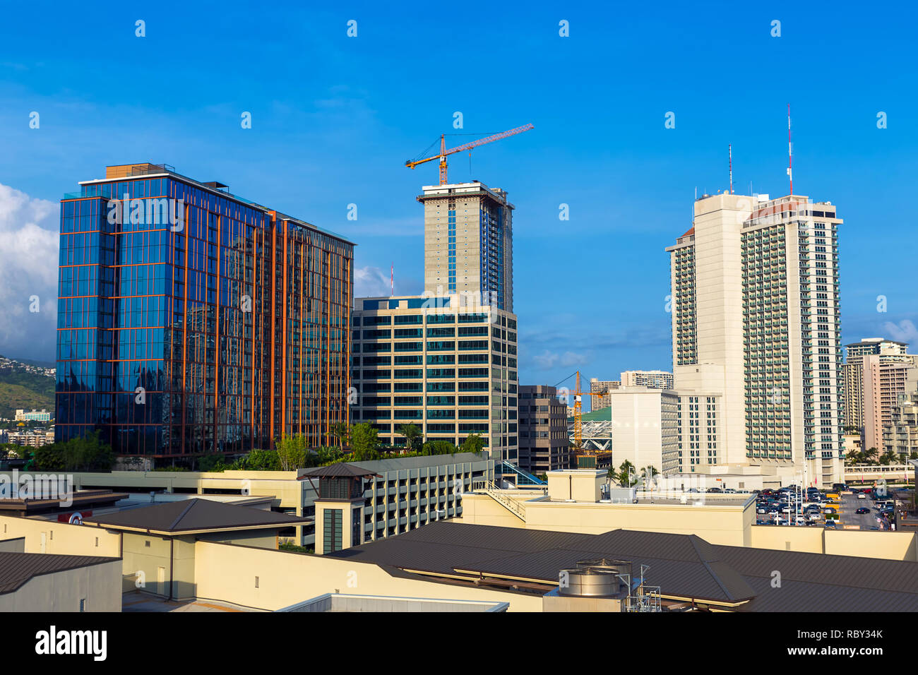 Honolulu street scene hi-res stock photography and images - Alamy