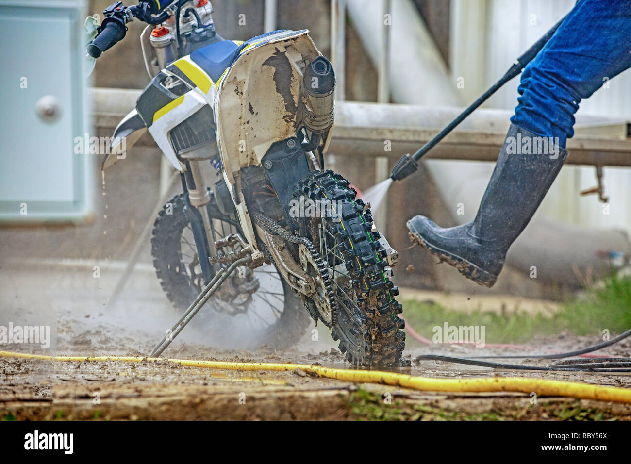 Cleaning motorcycle hi-res stock photography and images - Alamy