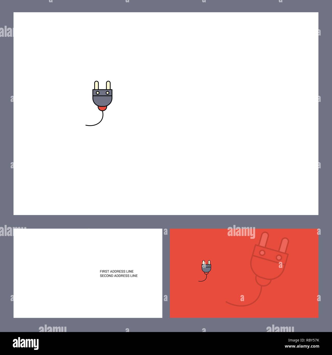 Plough Logo design with Tagline & Front and Back Busienss Card Template ...